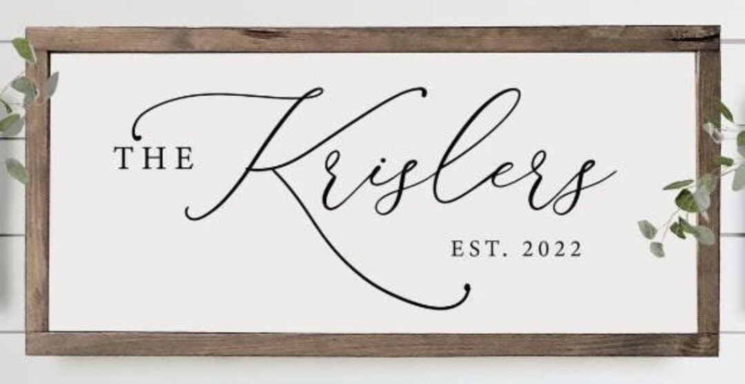 Personalized Family Sign - Etsy