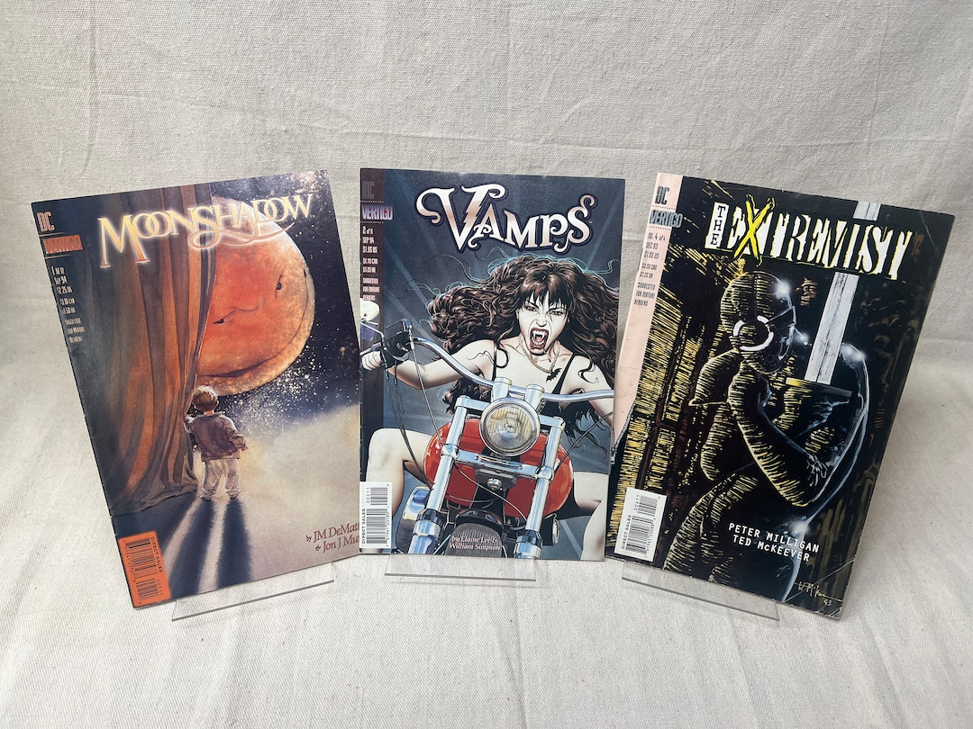 DC Vertigo Comic Bundle From the 90s Moonshadow, Vamps, the Extremist ...
