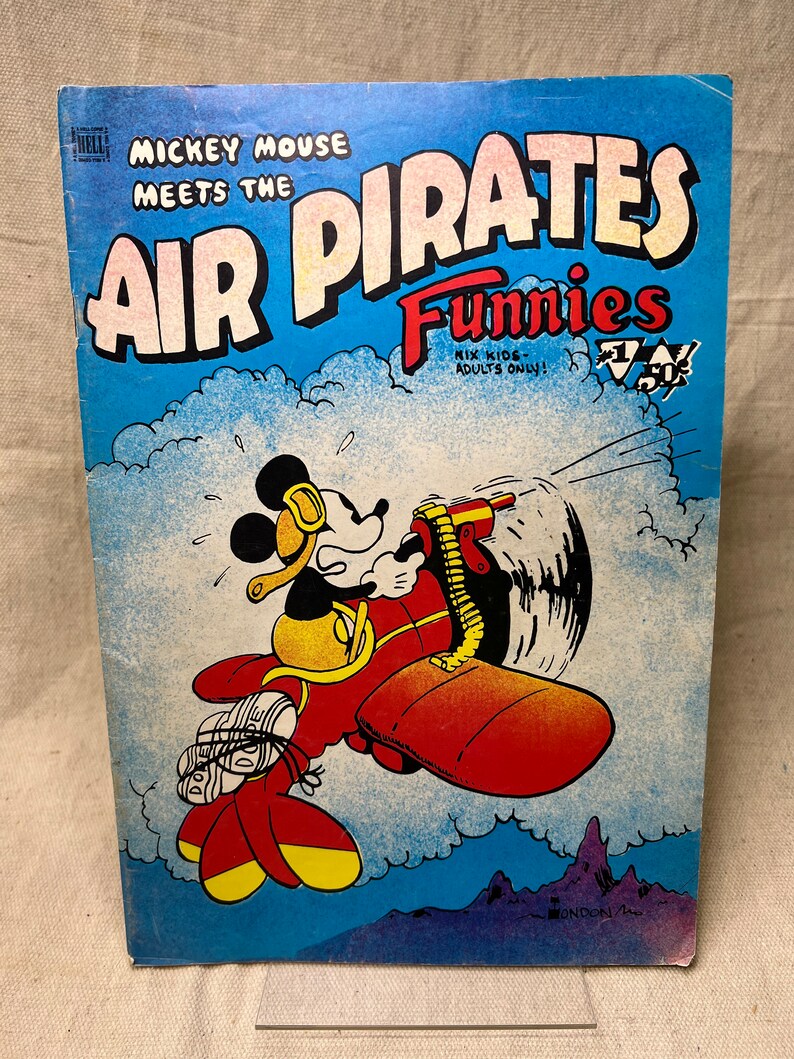 Mickey Mouse Meets the Air Pirates Funnies 1 Hell Comics - Etsy