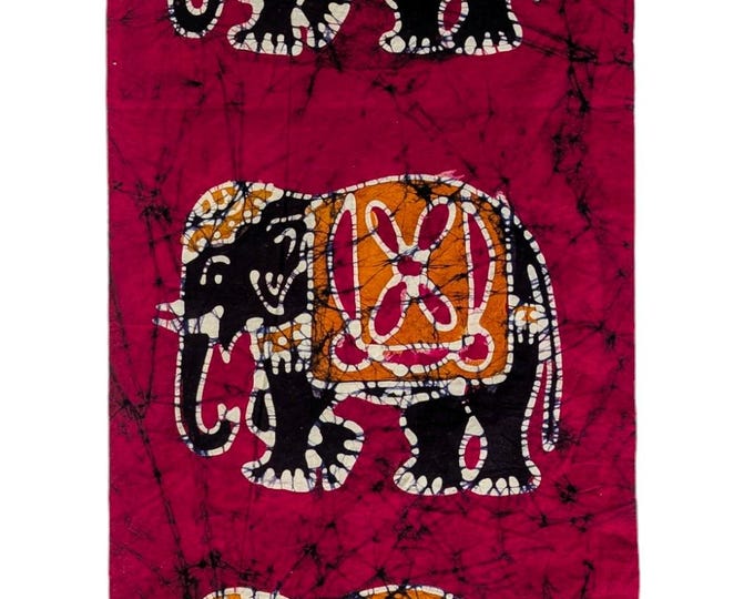 Bali Batik Fabric Wall Hanging Panel Fabric Painting From Bali Red ...