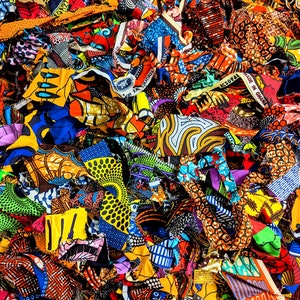 3 LB Bag of Fabric Scraps Ankara Wax Print Cotton Quilting Crafts - Etsy
