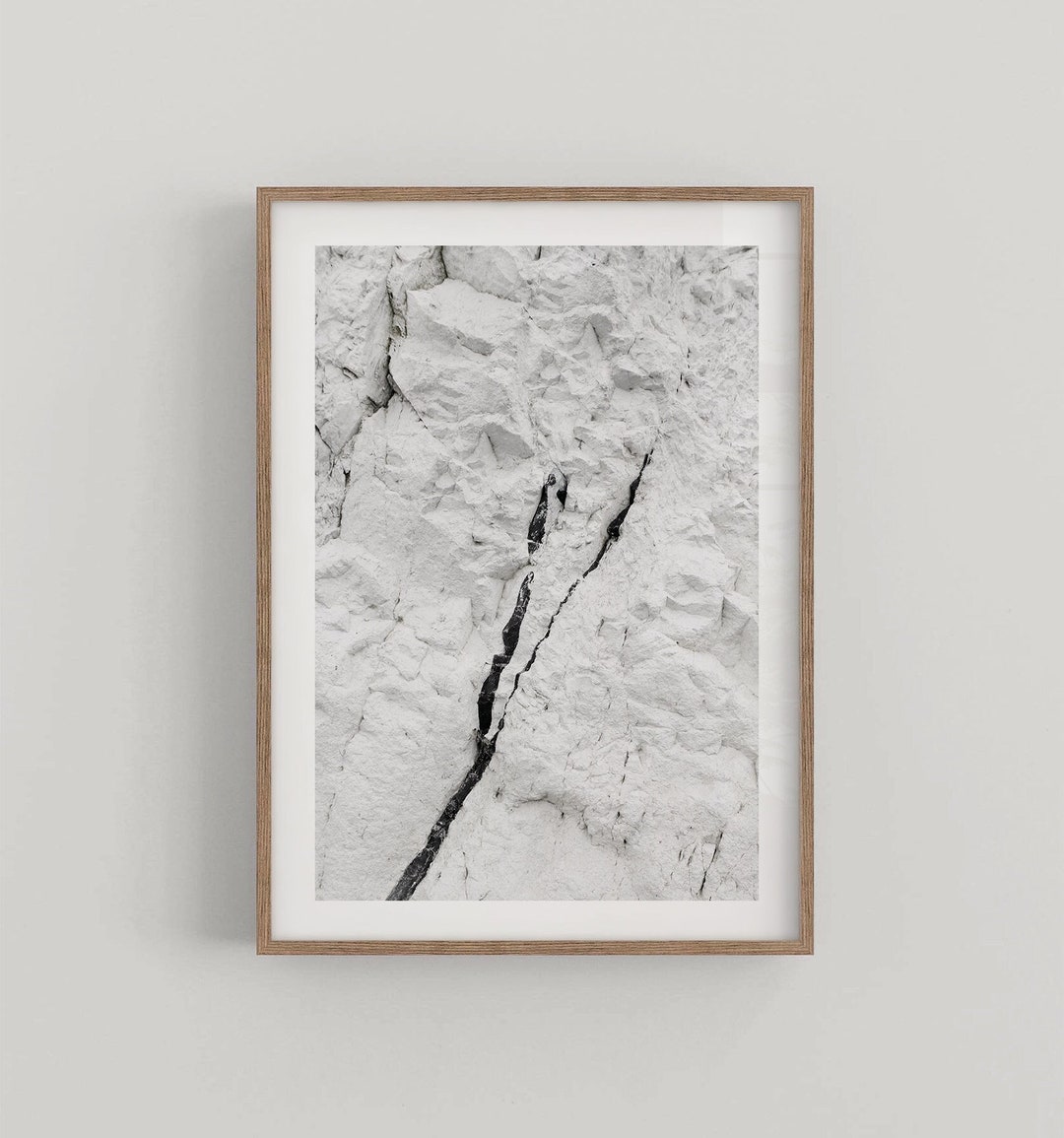 Marble Cliff Black and White Minimalist Wall Art Poster Lifestyle Home ...