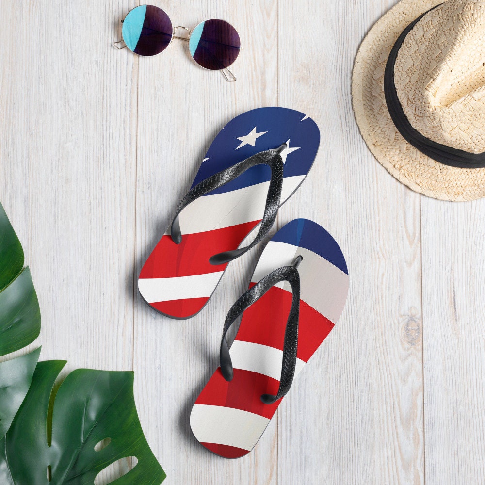 Spirit of the Union Flip-flops | American Flag Sandals | Patriotic ...