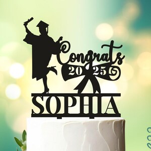 Graduation Cap Cake Topper, College Graduation Decorations, Wood Cake ...