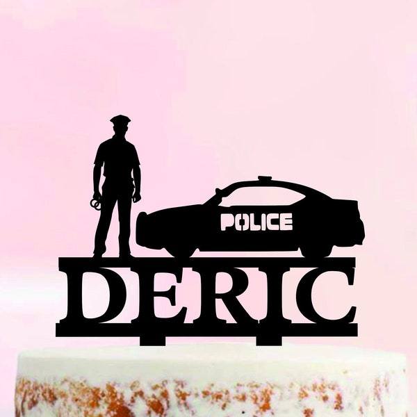 Police Birthday Cake Topper - Etsy