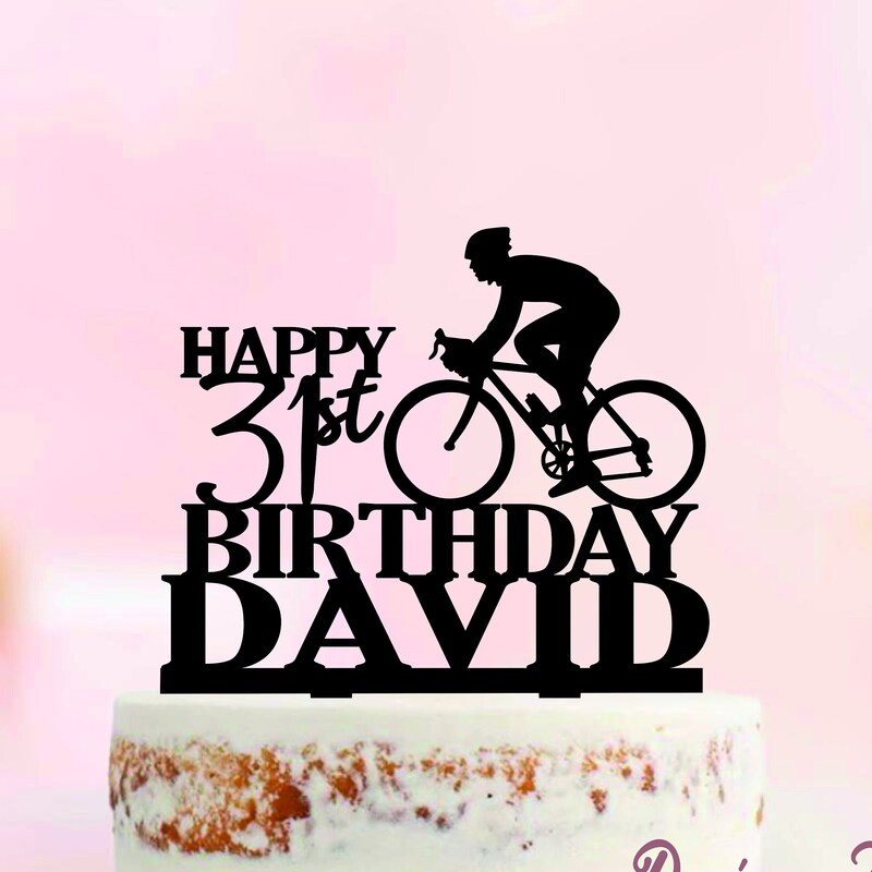 Bicycle Cake Topper - Etsy