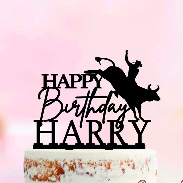 Western Cake Topper - Etsy