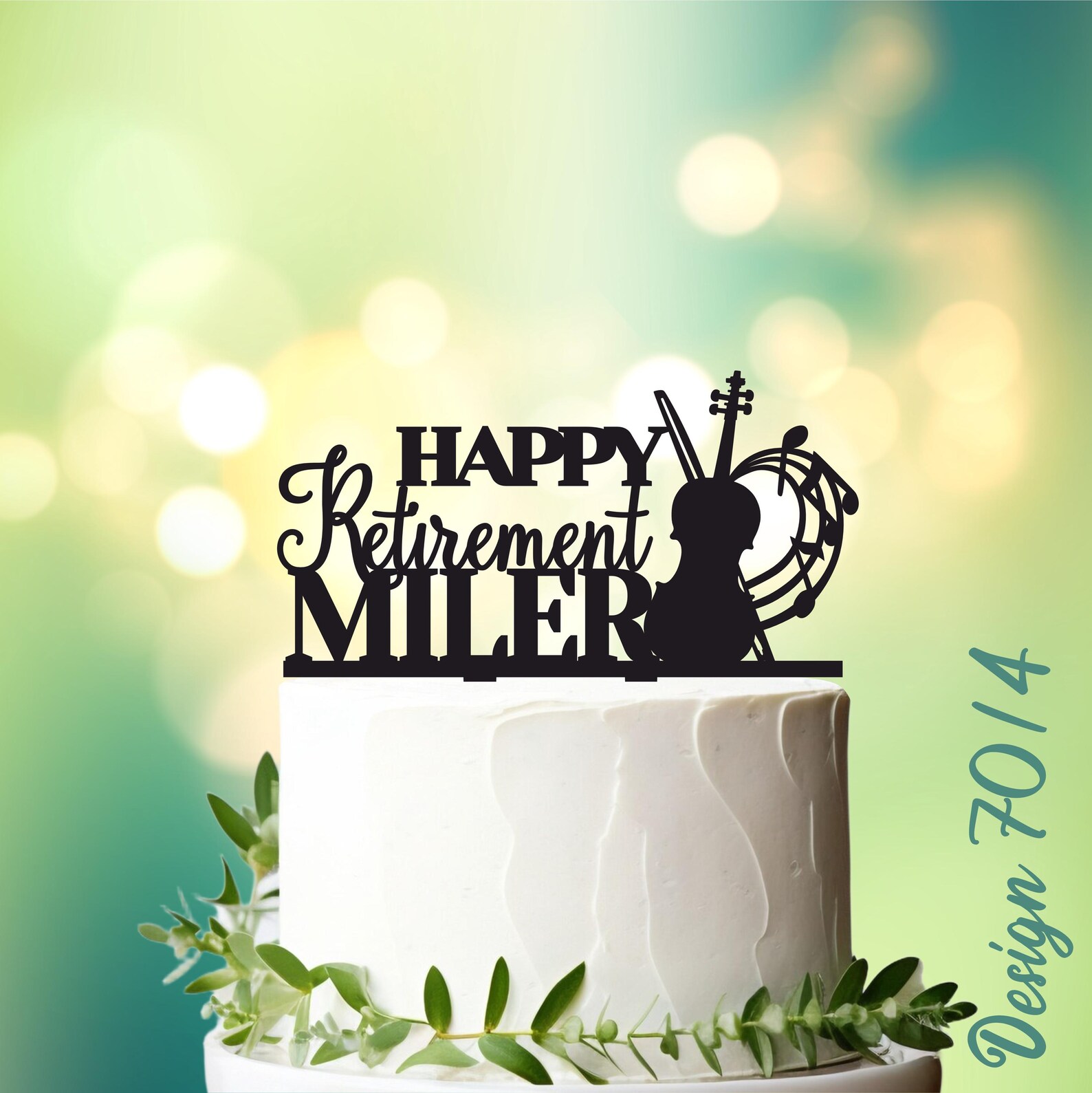 Violin Birthday Cake Topper, Music, Treble Clef, Woodwind, Musician ...