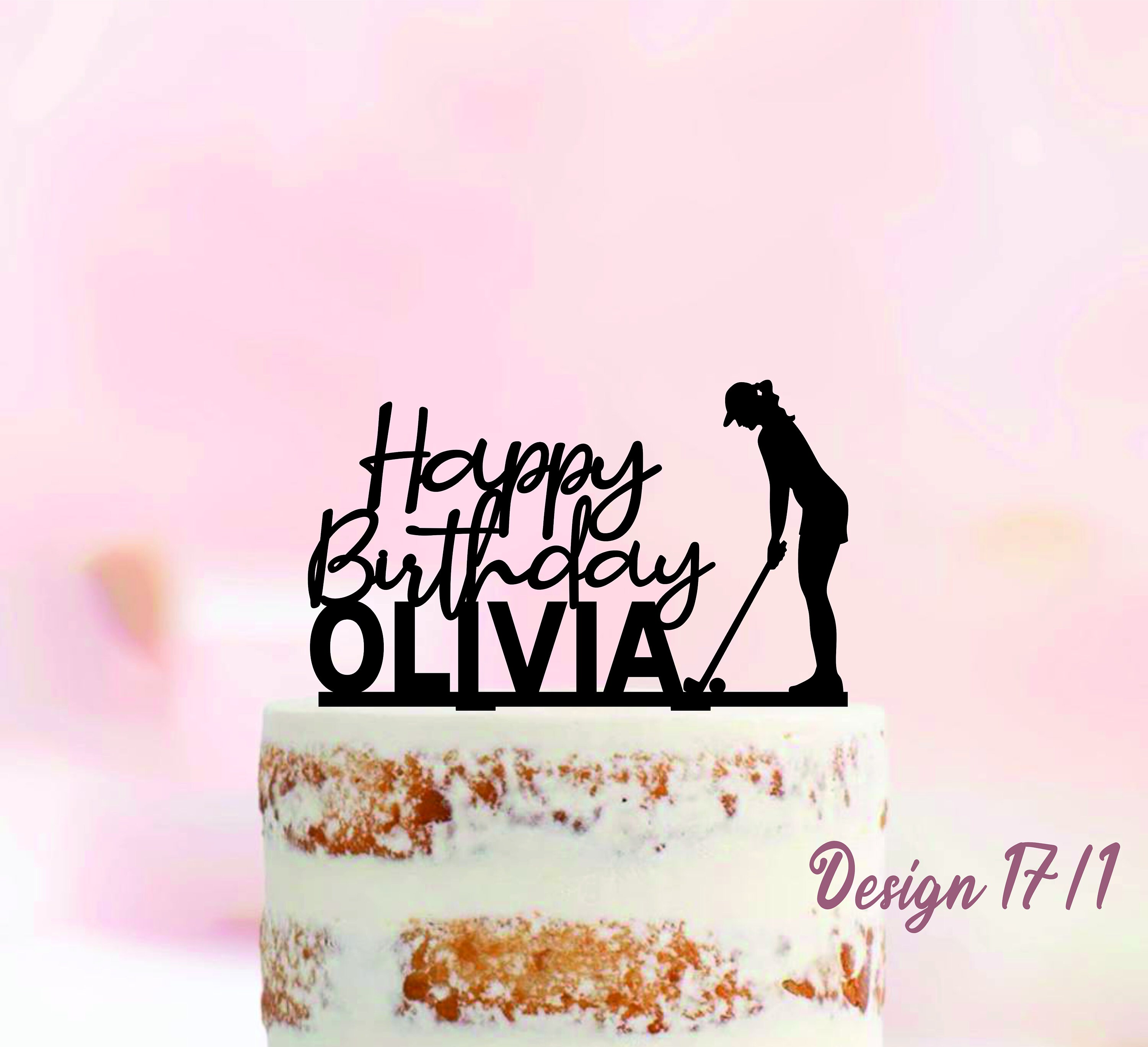 Female Golfer Cake Topper Golf Cake Topper Golfing Cake - Etsy