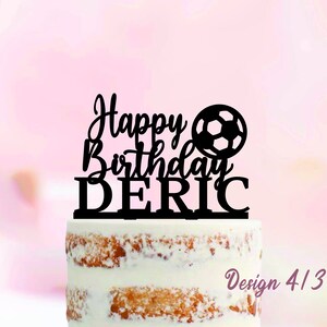 Soccer Birthday Cake Topper, Football Cake Topper, Sports Cake Topper ...
