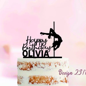 Pole Dancer Cake Topper, Birthday Cake Topper, Bachelor Party Cake ...