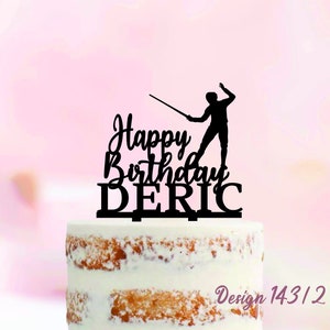 Fencing Birthday Cake Topper, Fencing Contest Party Decor, Sport Cake ...
