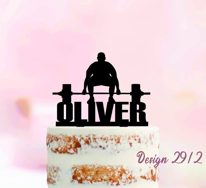 Weightlifting Cake Topper Fitness Gym Cake Topper Exercise - Etsy