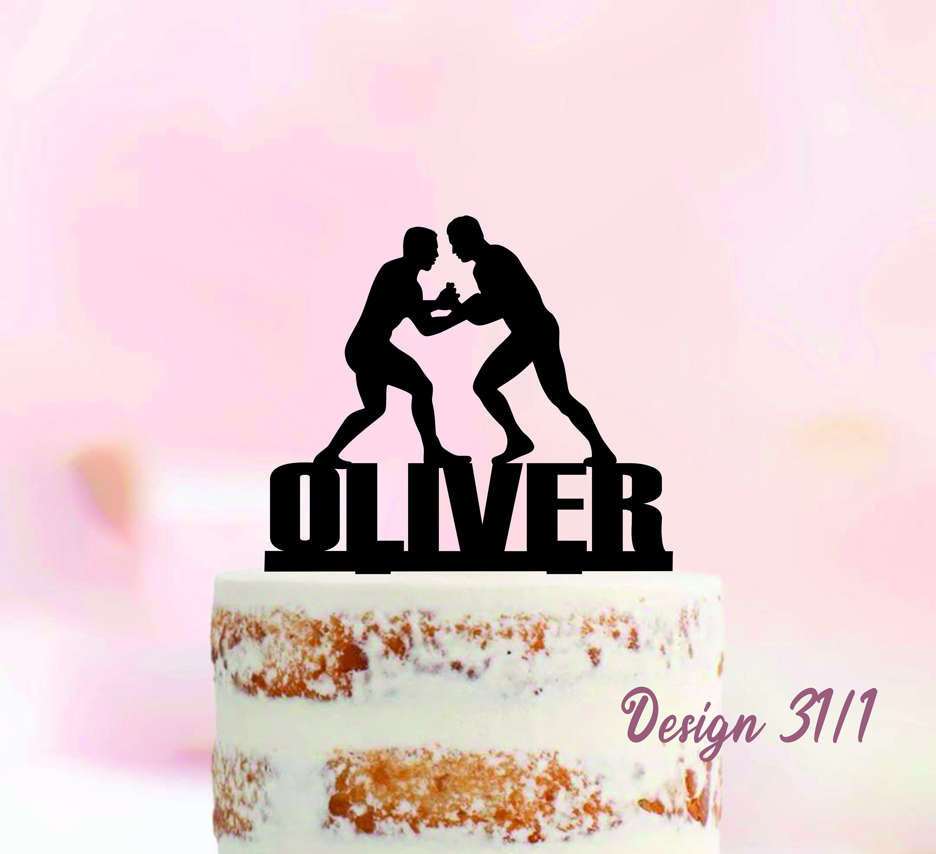 Wrestling Birthday Cake Topper Wrestler Jiu Jitsu Cake - Etsy