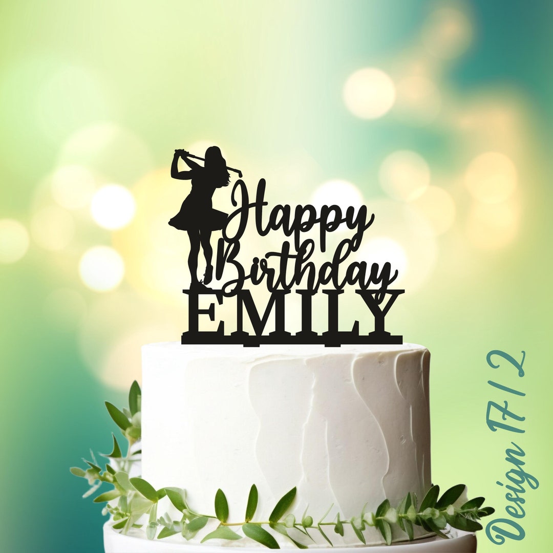 Female Golfer Cake Topper, Golf Cake Topper, Golfing Cake Topper ...