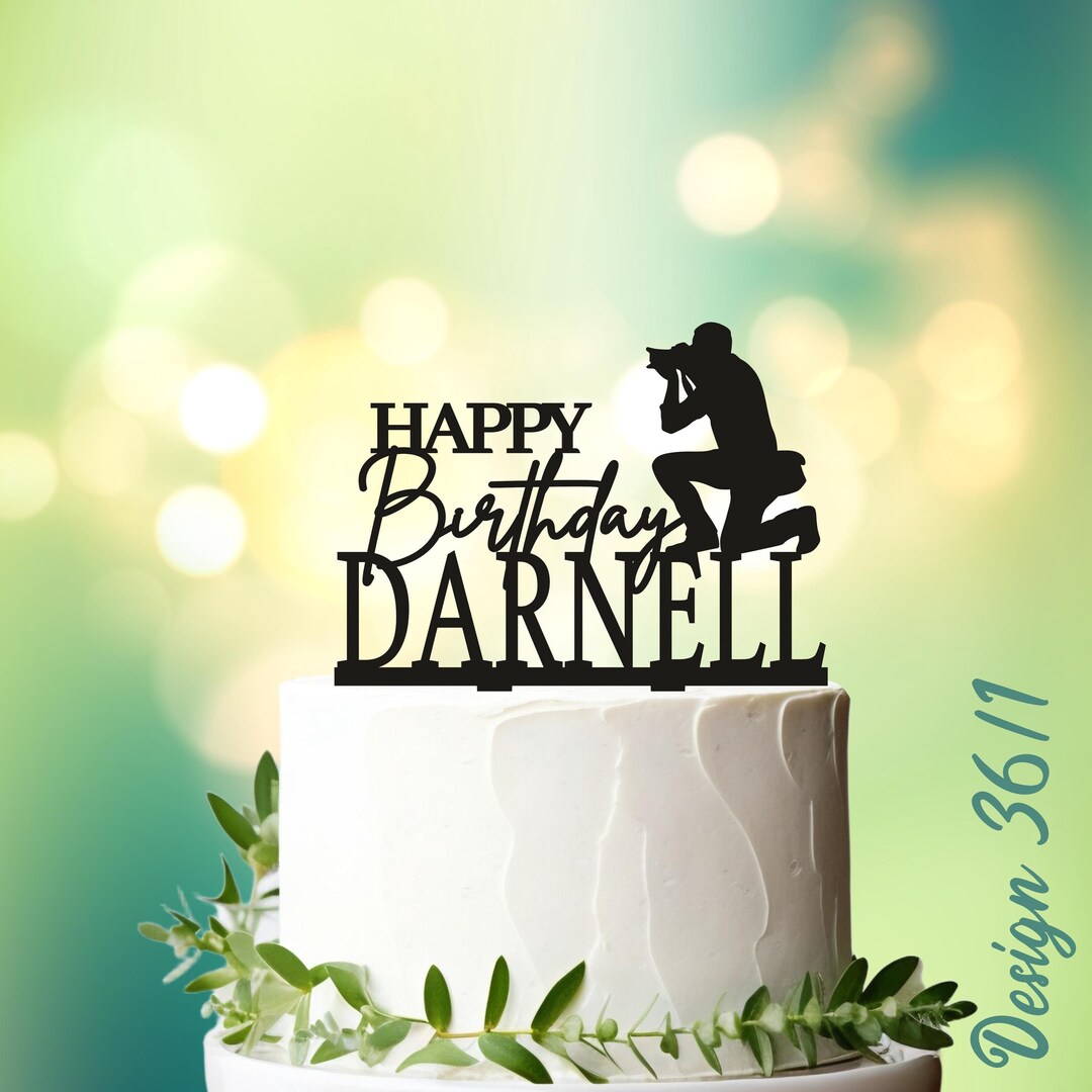 Photographer Cake Topper, Camera Birthday Cake Topper, Photo Camera ...