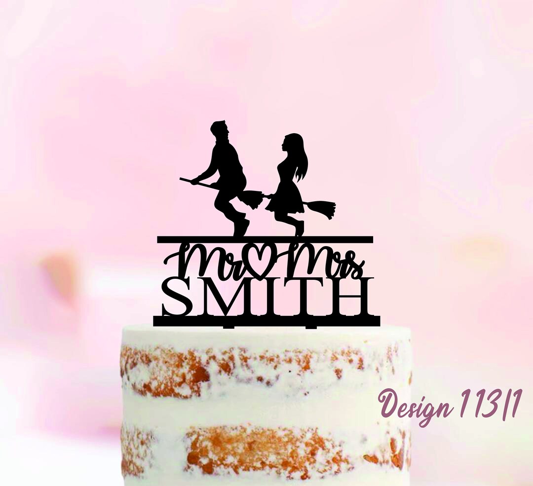 Halloween Cake Topper, Witch Cake Topper, Broom Cake Topper, Halloween ...