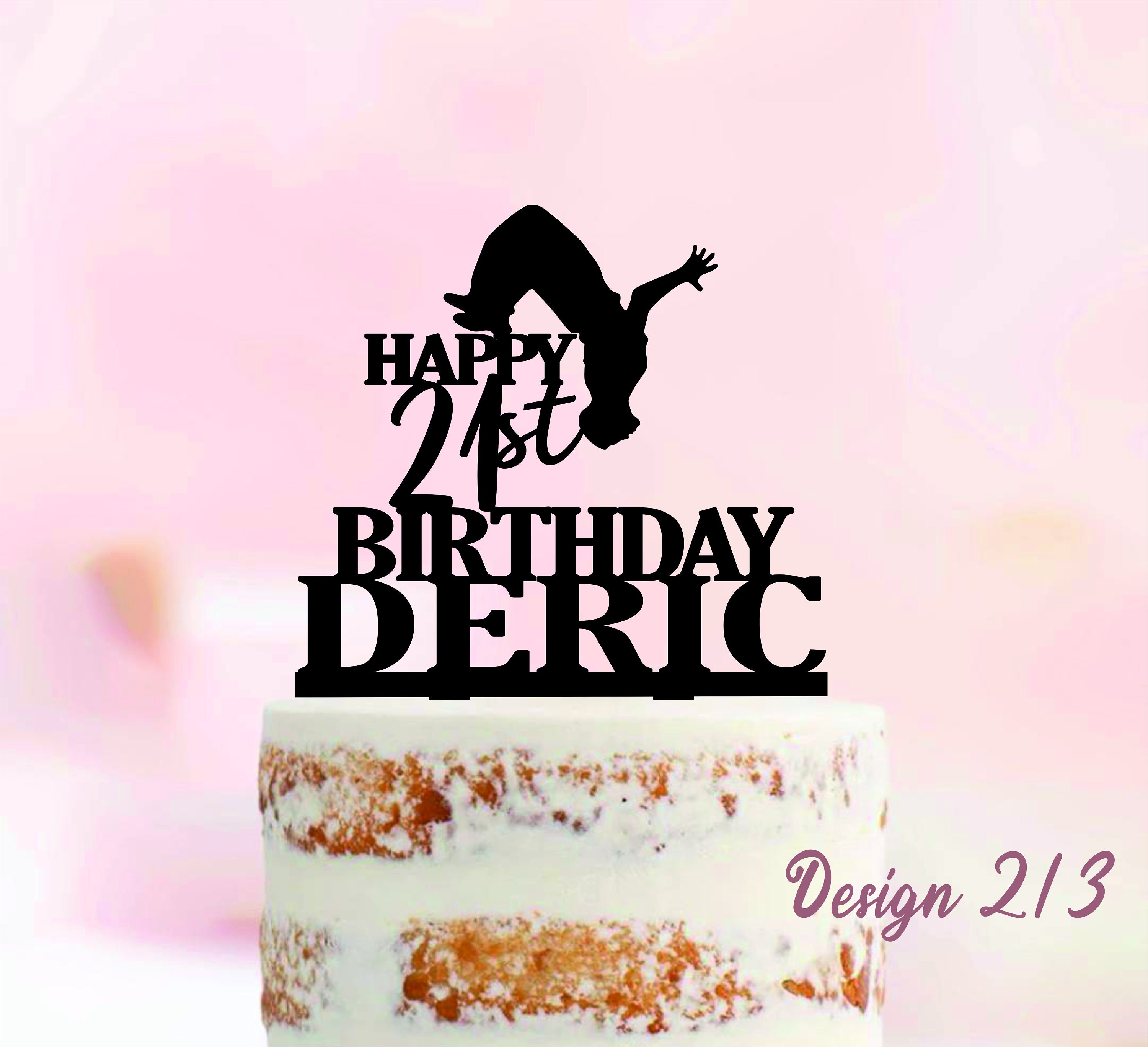 Parkour Birthday Cake Topper Birthday Party Rock Climbing - Etsy