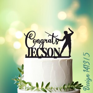 Fencing Birthday Cake Topper, Fencing Contest Party Decor, Sport Cake ...