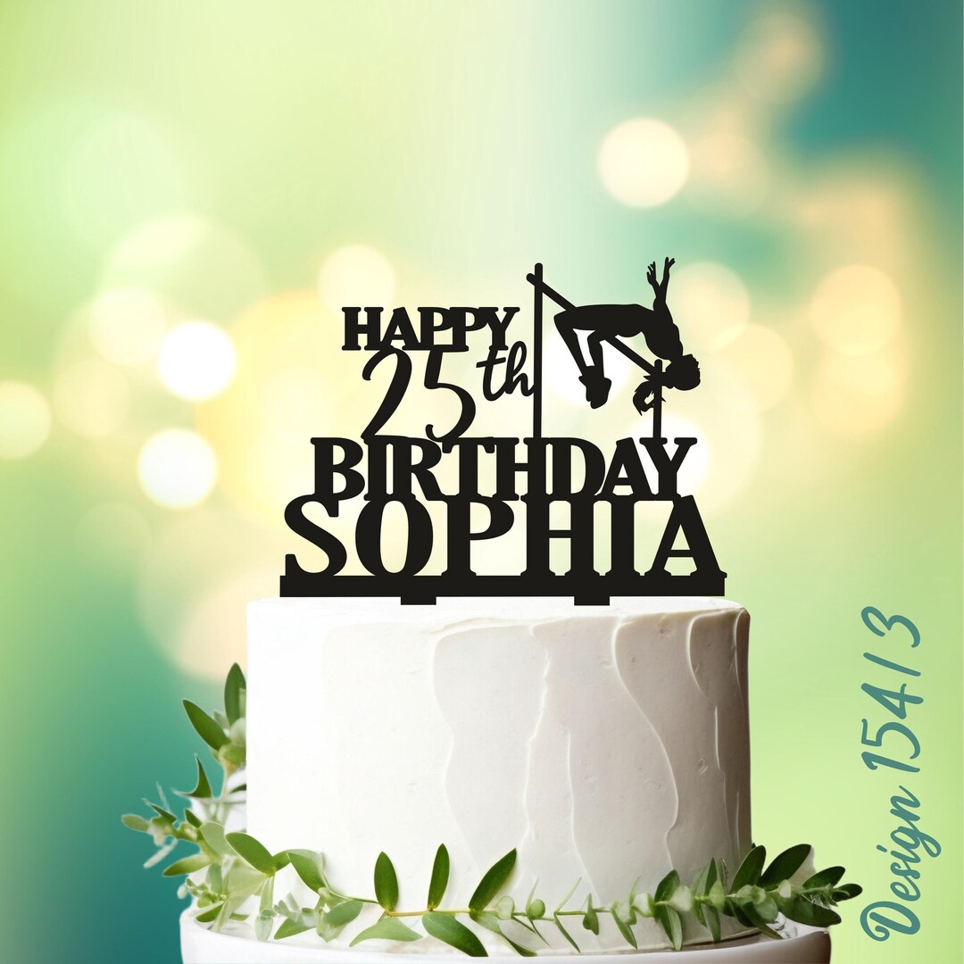 Female High Jump Cake Topper, Track and Field, Male High Jump, Vaulter ...