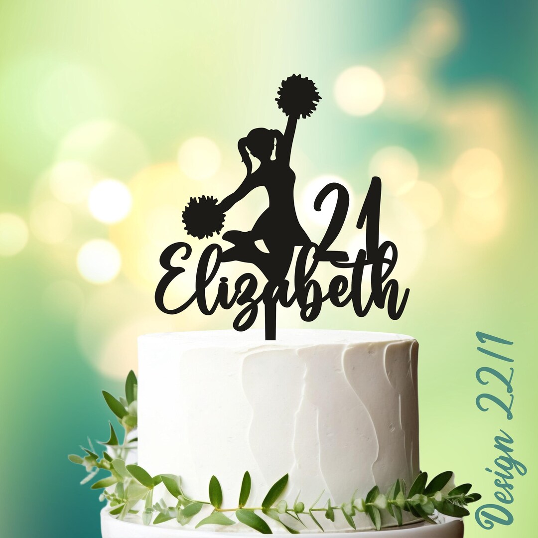 Cheerleader Cake Topper, Cheerleading, Gymnast Cake Topper, Gymnastics ...