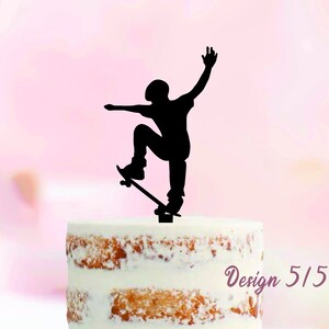 Skateboard Cake Topper Skateboarder Cake Topper Birthday - Etsy