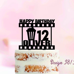 Movie Birthday Party Cake Topper, Movie Clapper Board, Film Movie ...