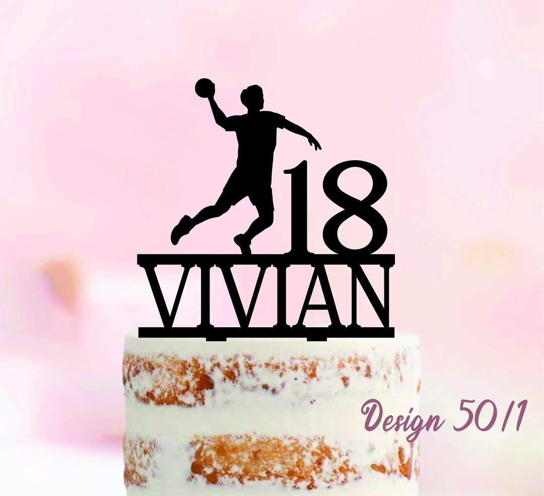 Handball Cake Topper, Handball Player, Handball Centerpiece, Sports ...