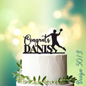Handball Cake Topper, Handball Player, Handball Centerpiece, Sports ...