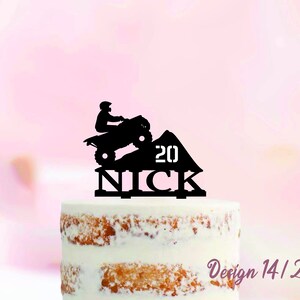 ATV Quad Cake Topper, Wheel 4x4 Cake Topper,4 Wheeler Theme Party Decor ...