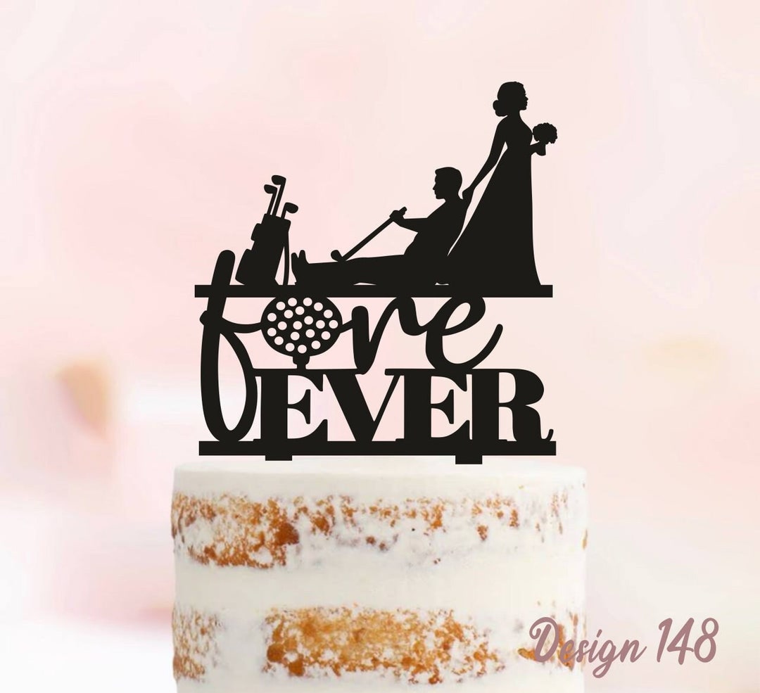 Fore Ever Golf Wedding Cake Topper, Golfing Wedding Cake Topper, Mr and ...