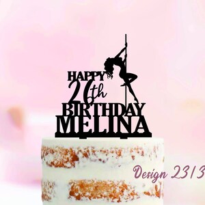 Pole Dancer Cake Topper, Birthday Cake Topper, Bachelor Party Cake ...