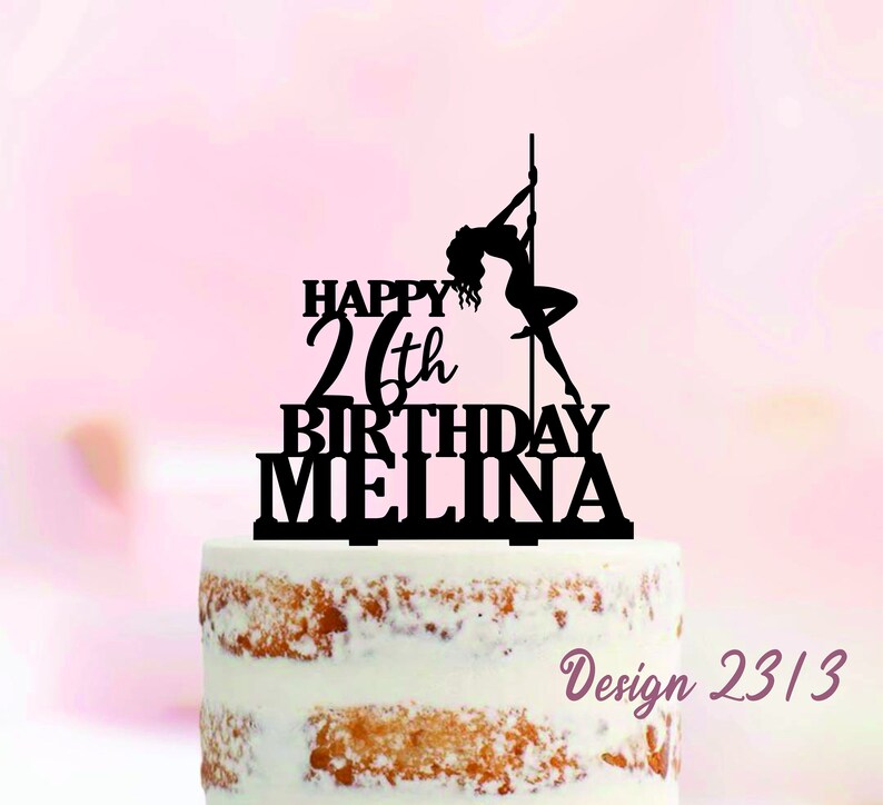 Pole Dancer Cake Topper Birthday Cake Topper Bachelor Party - Etsy