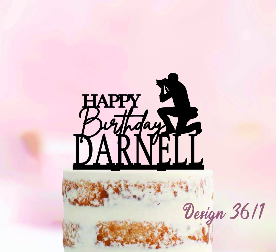 Photographer Cake Topper, Camera Birthday Cake Topper, Photo Camera ...