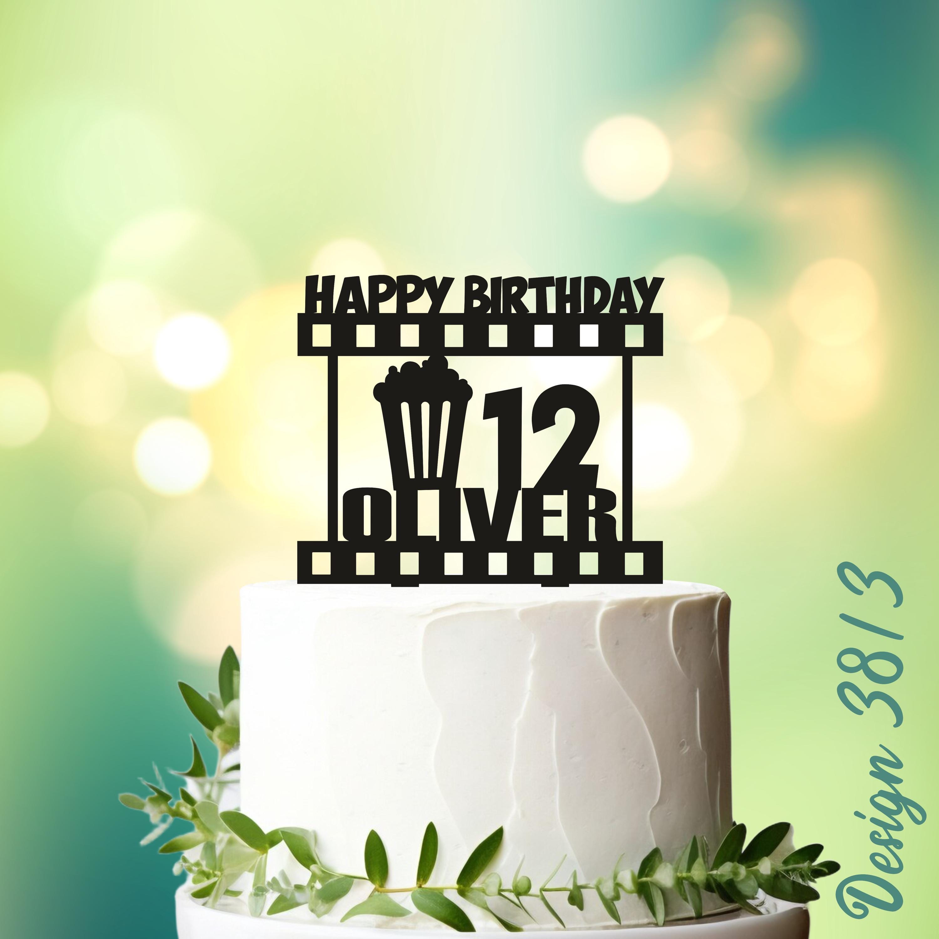 Movie Birthday Party Cake Topper, Movie Clapper Board, Film Movie ...