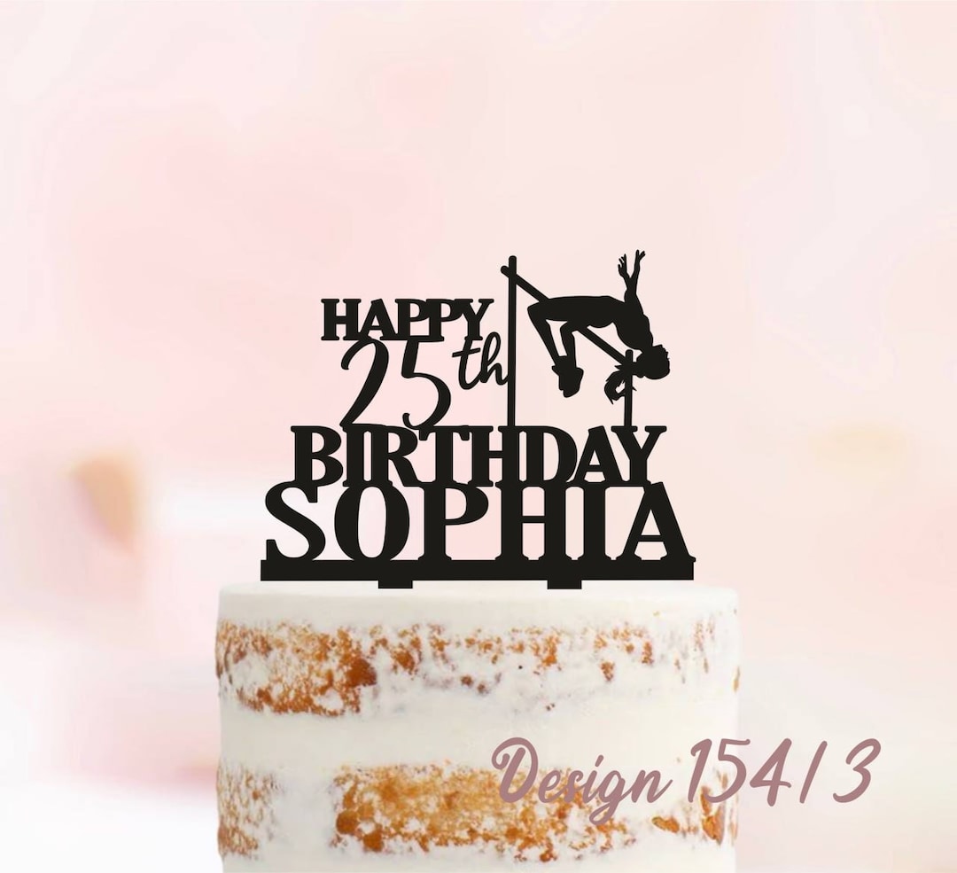 Female High Jump Cake Topper, Track and Field, Male High Jump, Vaulter ...