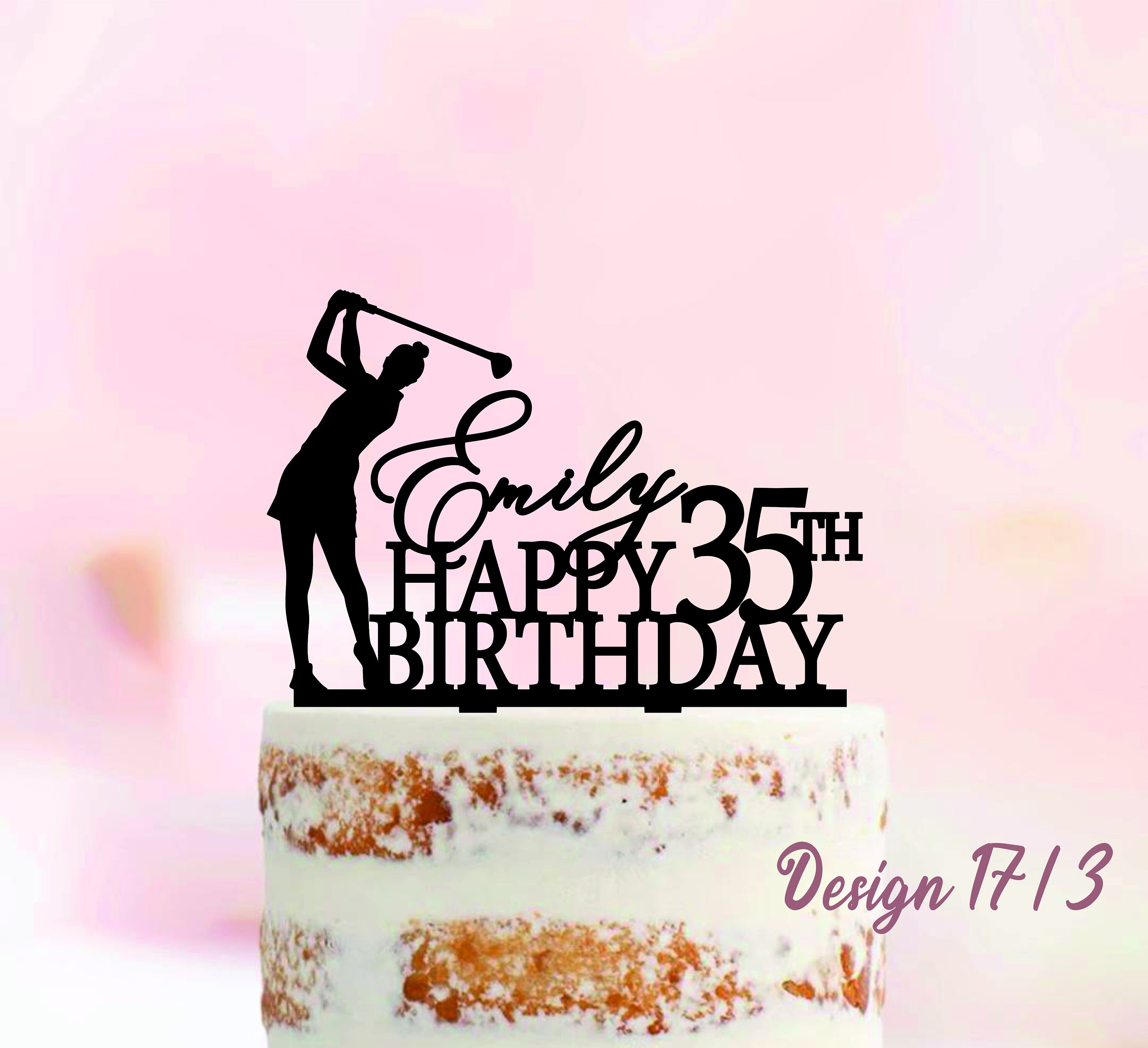 Female Golfer Cake Topper Golf Cake Topper Golfing Cake - Etsy