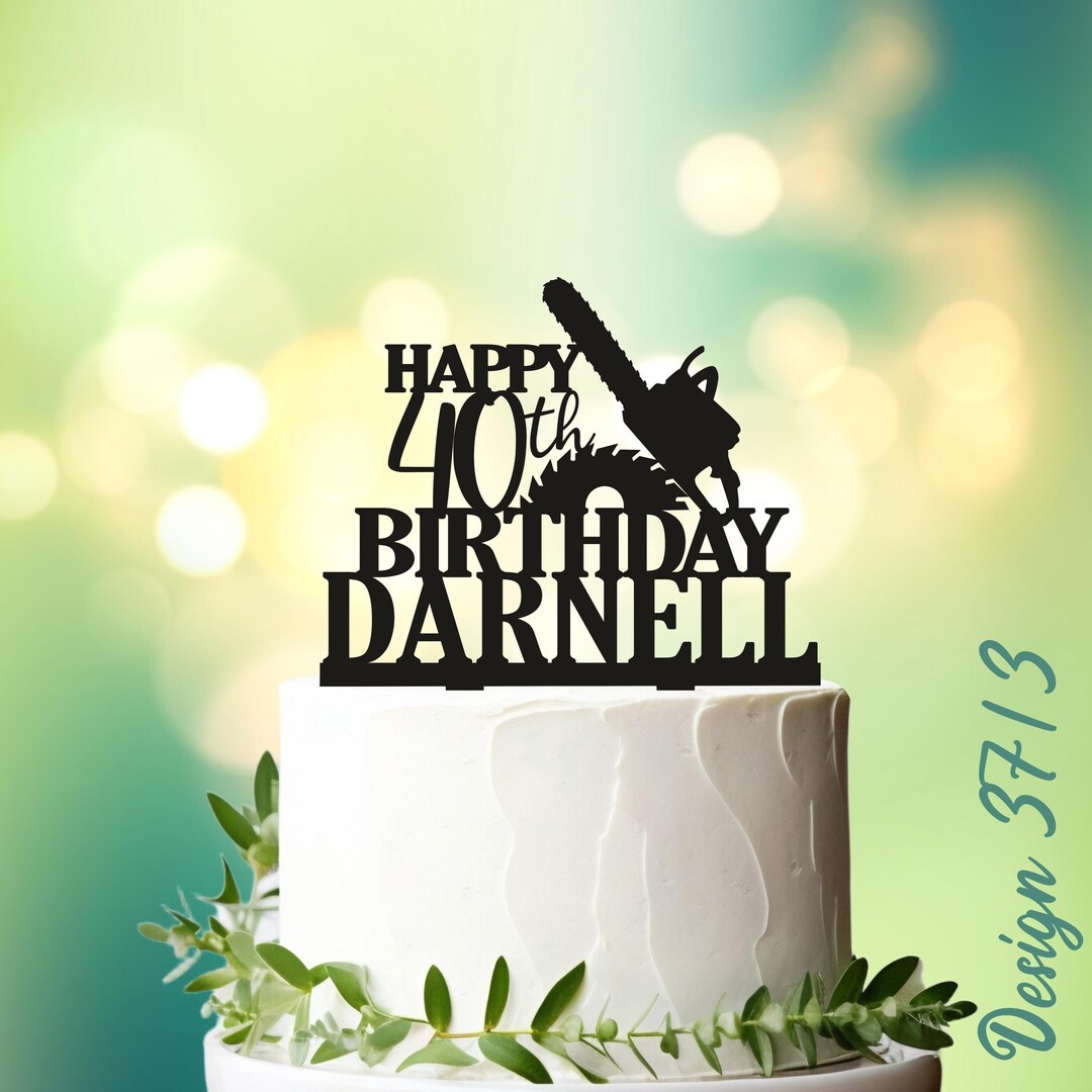 Logger Birthday Cake Topper, Lumberjack Cake Topper, Woodworker Cake ...