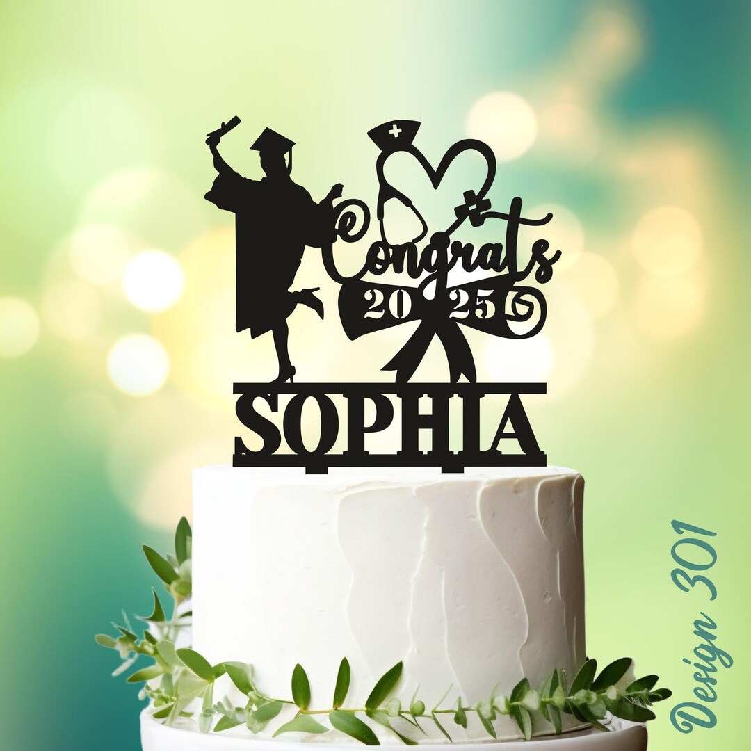 Nurse Graduation Topper, Nurse Graduate Cake Topper, Nurse Practitioner ...