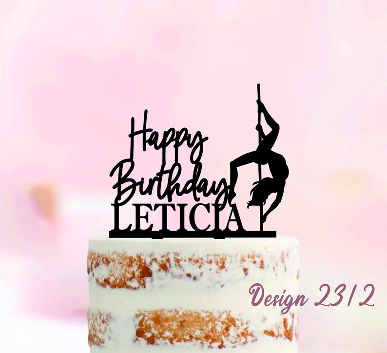 Pole Dancer Cake Topper Birthday Cake Topper Bachelor Party - Etsy