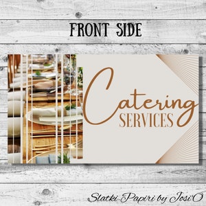 Catering Services Business Card, Sous Chef Card, Contact Info, Editable ...