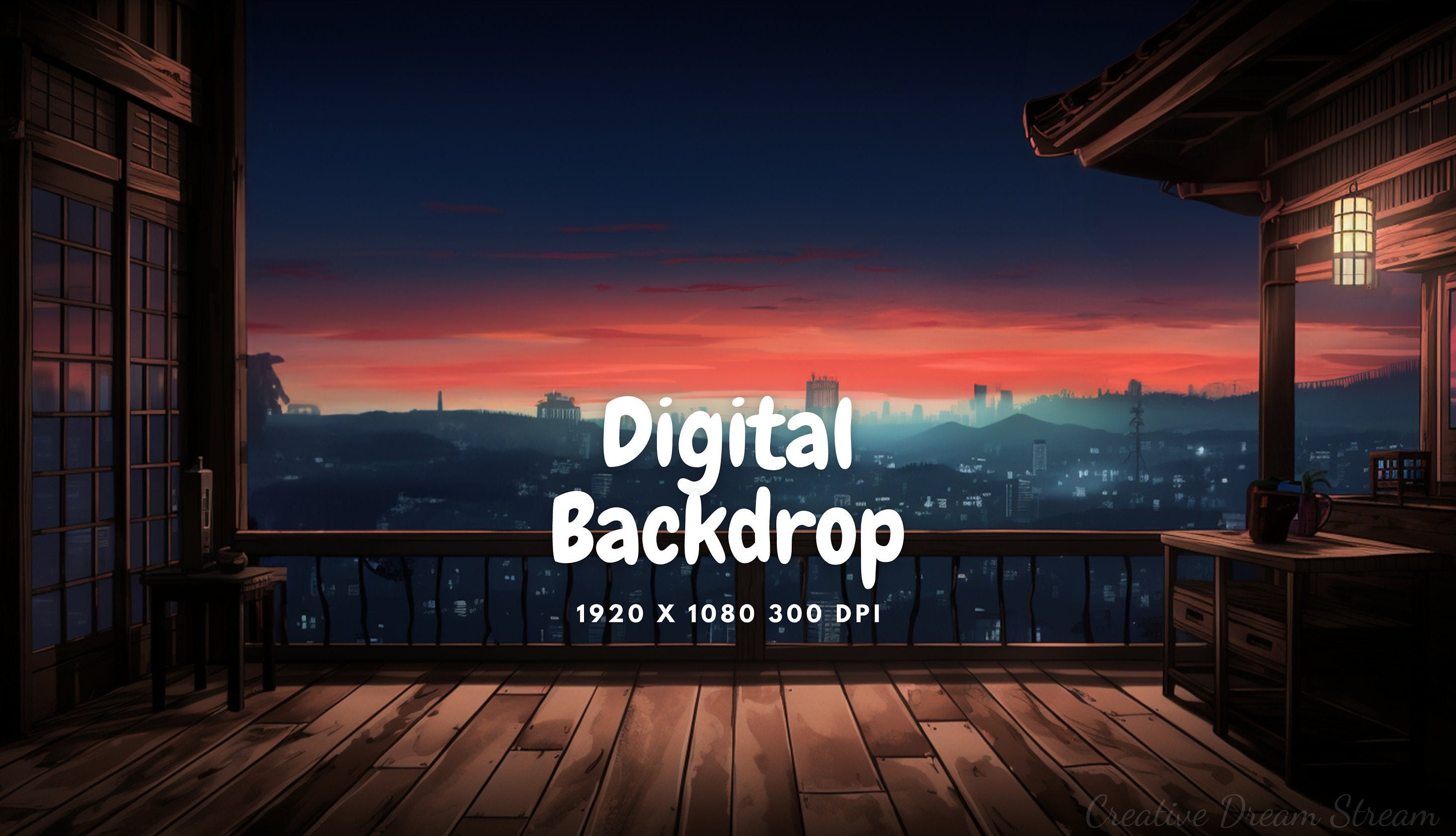 Vtuber Backdrop Background Lofi Japanese Perfect for Twitch Stream ...