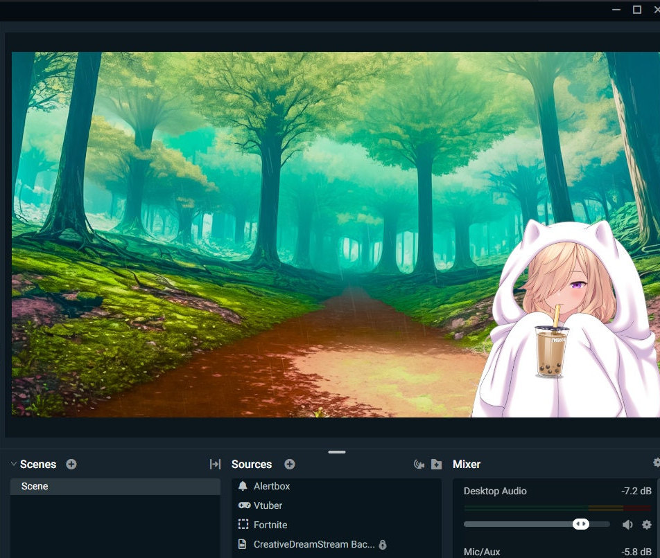 Animated Background Vtuber Scene magical Forest - Etsy