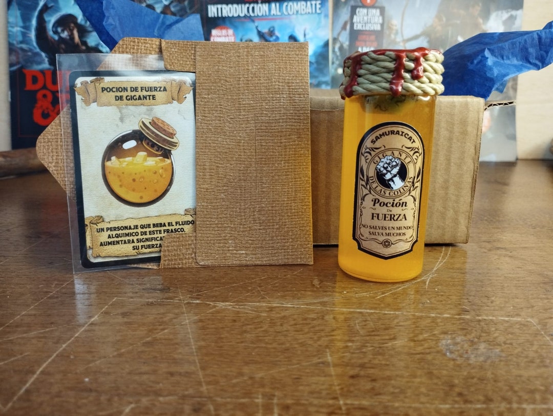 Potion of Strength I Potion Dice D20 and D6 Floating Dice Dnd Fantasy ...