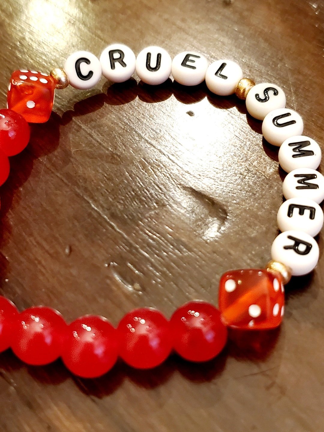 Cruel Summer Devils Roll the Dice Taylor Swift Swiftie Friendship Beaded Bracelet - Etsy