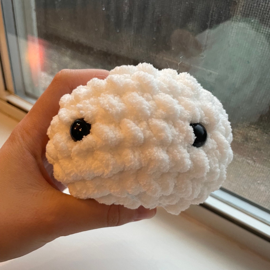 LIMITED STOCK Soft Christmas Snowball Plush, Crochet Stress Ball, Soft ...