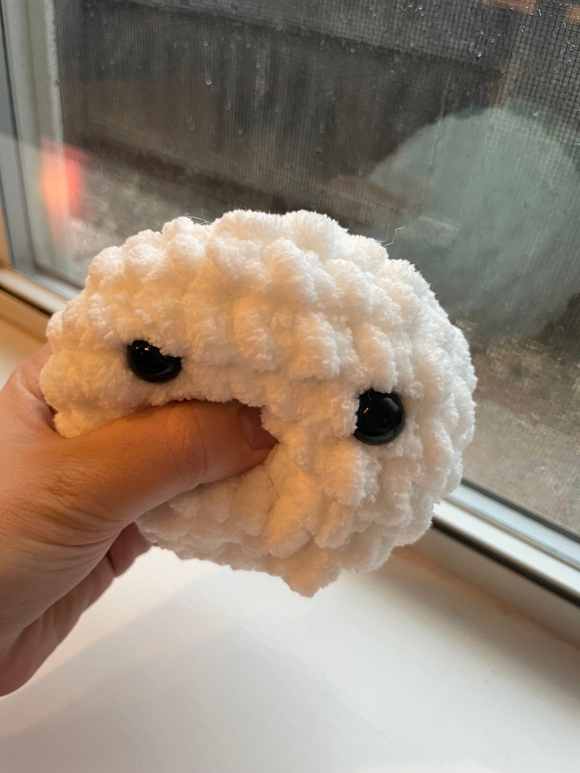 LIMITED STOCK Soft Christmas Snowball Plush, Crochet Stress Ball, Soft ...