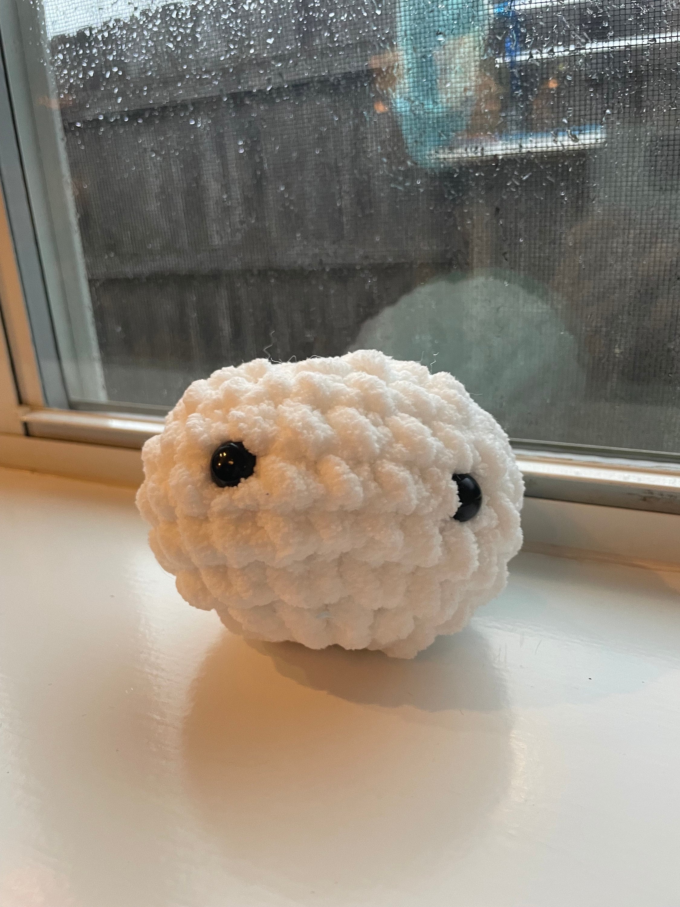 LIMITED STOCK Soft Christmas Snowball Plush, Crochet Stress Ball, Soft ...