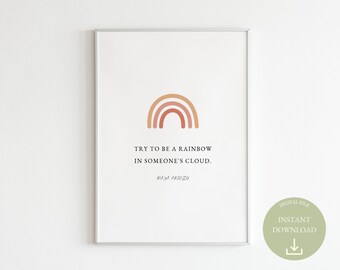 Maya Angelou Rainbow Poster - Etsy