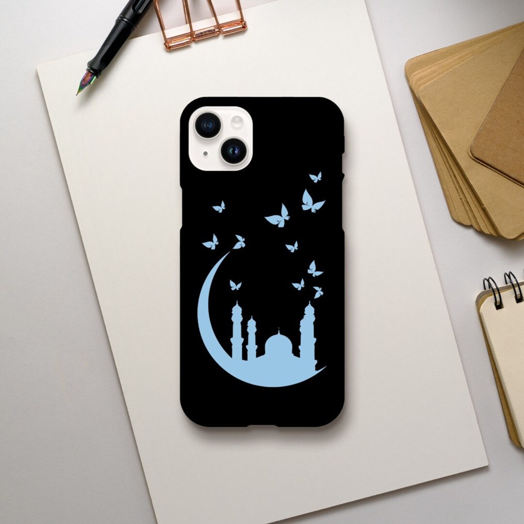 Black Islamic Masjid Phone Case ice Blue - Etsy